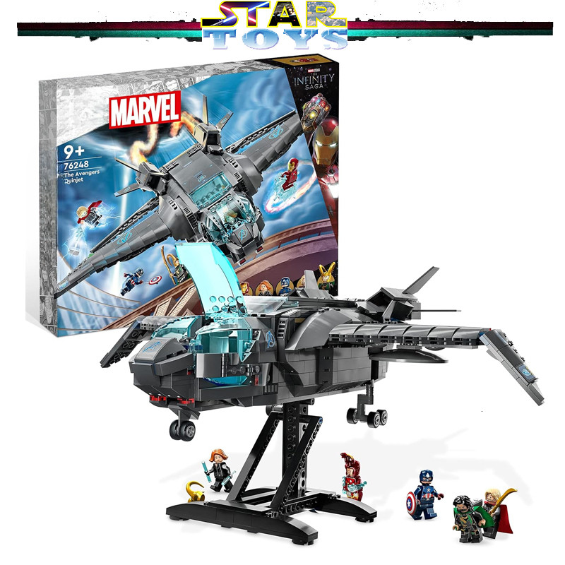 Hero Alliance The Avengers Quinjet 76248, Spaceship Building Toy Set ...