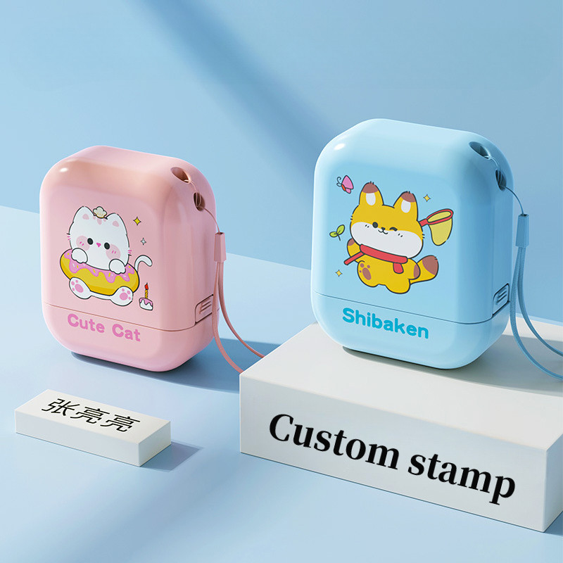 Custom name stamp Waterproof non-fading clothing fabric stamp diy seal ...