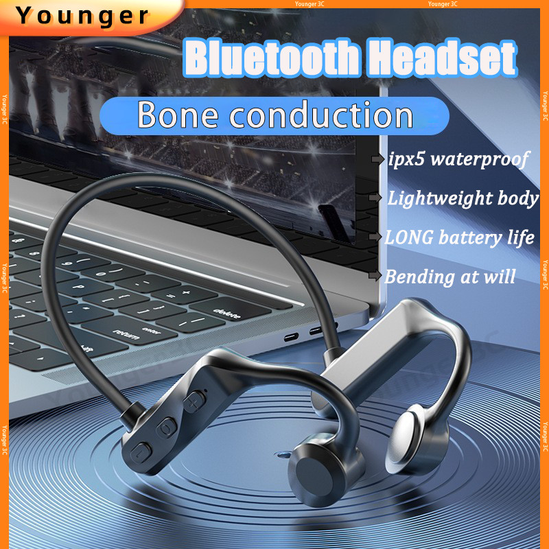 Bone Conduction Earbuds Wireless Bluetooth Headset Sweatproof ...