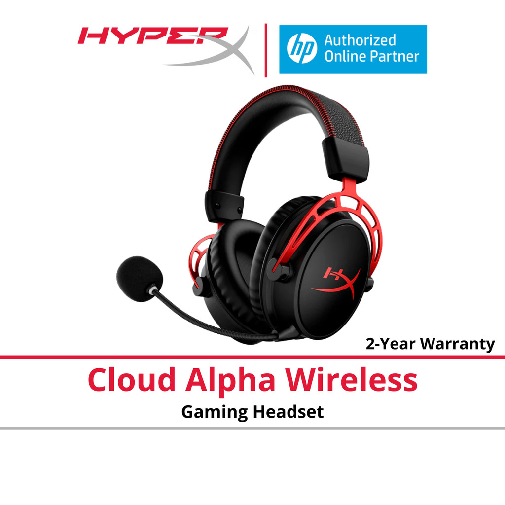 HP HyperX Cloud Alpha Wireless Gaming Headset (Red) - 4P5D4AA | Shopee Malaysia