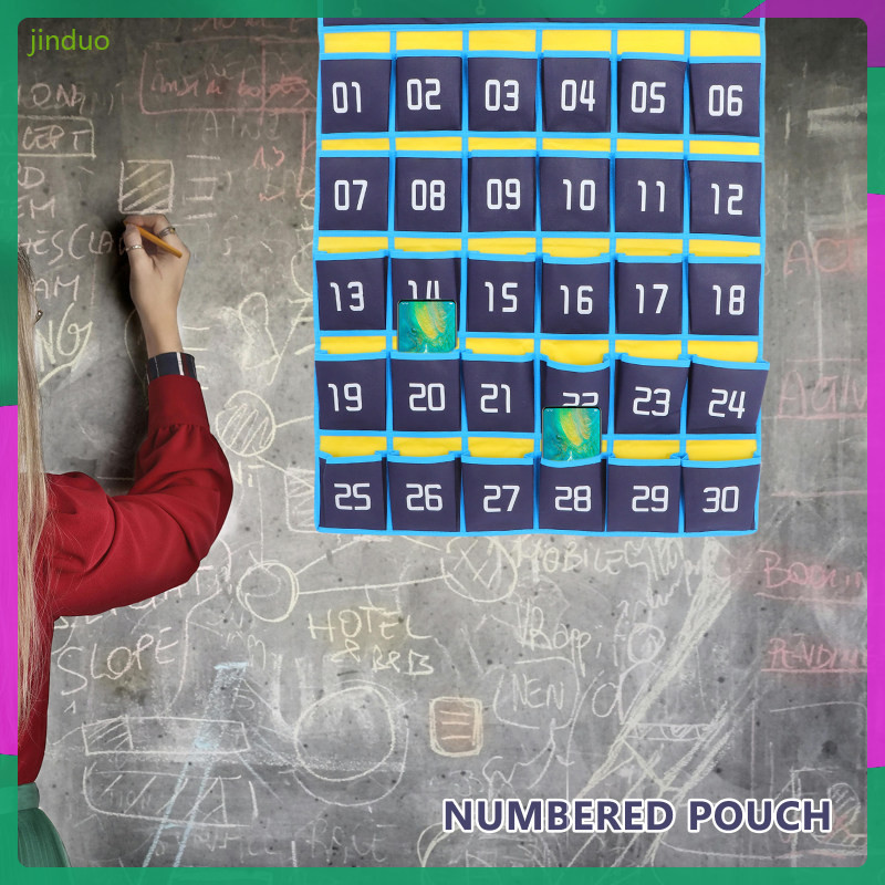Numbered Pocket Chart Classroom Pocket Chart for Phone Hanging ...