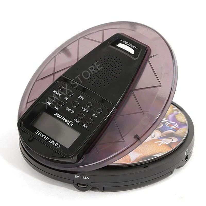 Portable Bluetooth CD Walkman Speaker Ultra-thin CD Player Student ...