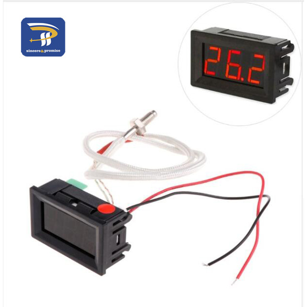 digital thermometer 12V temperature meter K-type thermocouple tester ...