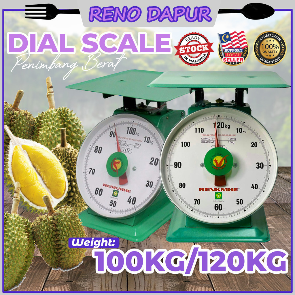 100Kg 120Kg RENKMHE DIAL SPRING SCALE Mechanical Compression Spring ...