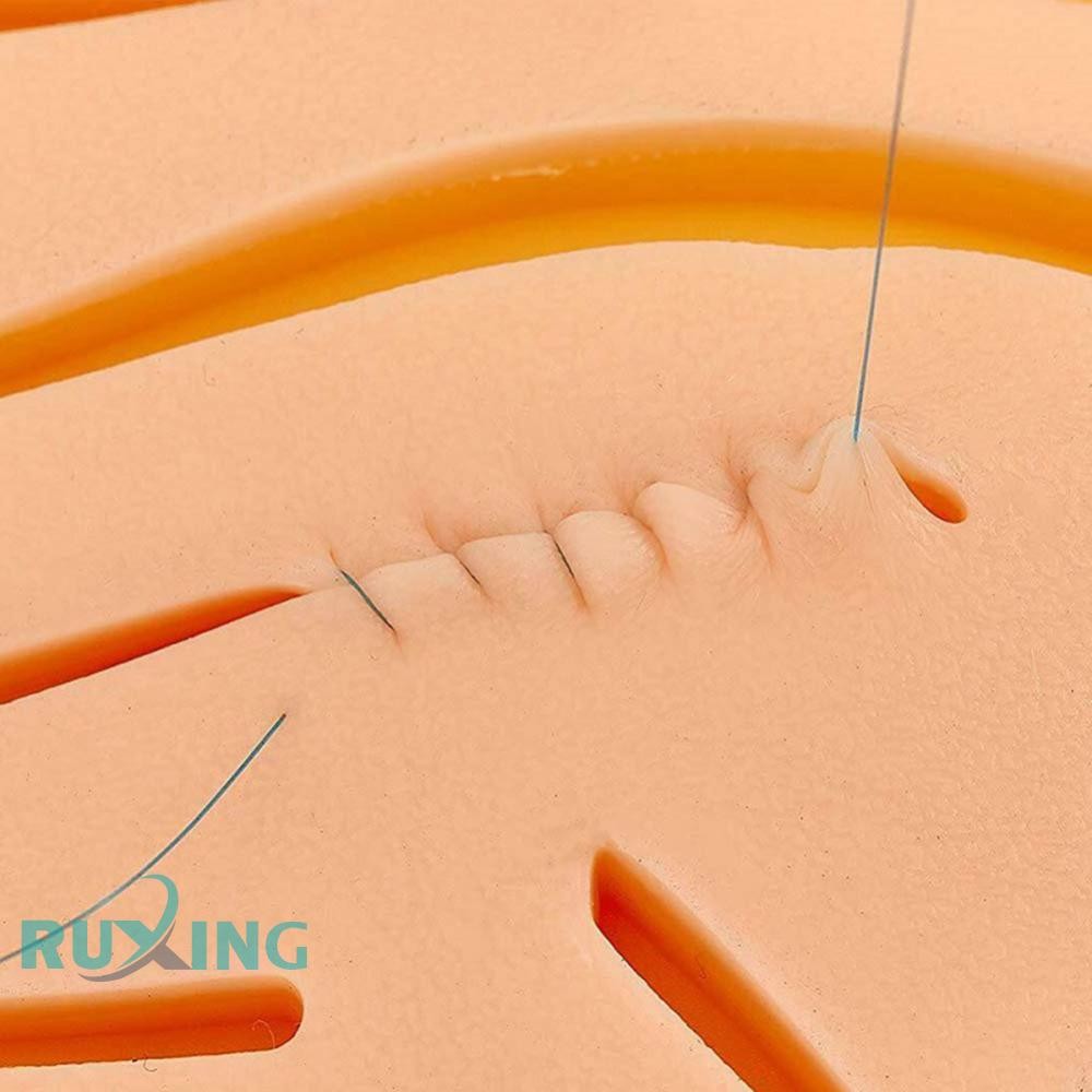 3/0 Monofilament Needle Suture with Silicone Suture Practice Mat Nylon ...