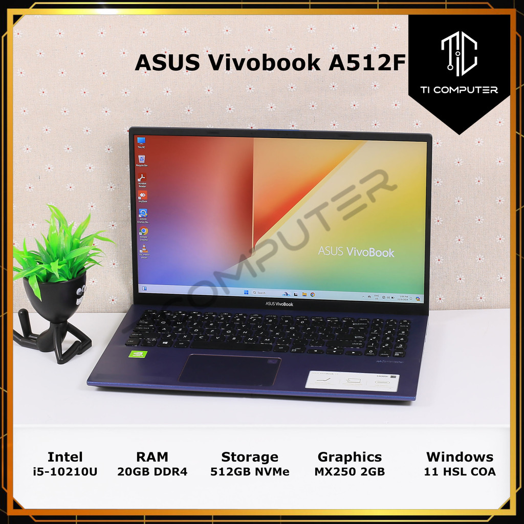 ASUS Vivobook A512F Intel Core i5-10210U 20GB DDR4 RAM 512GB NVMe SSD ...