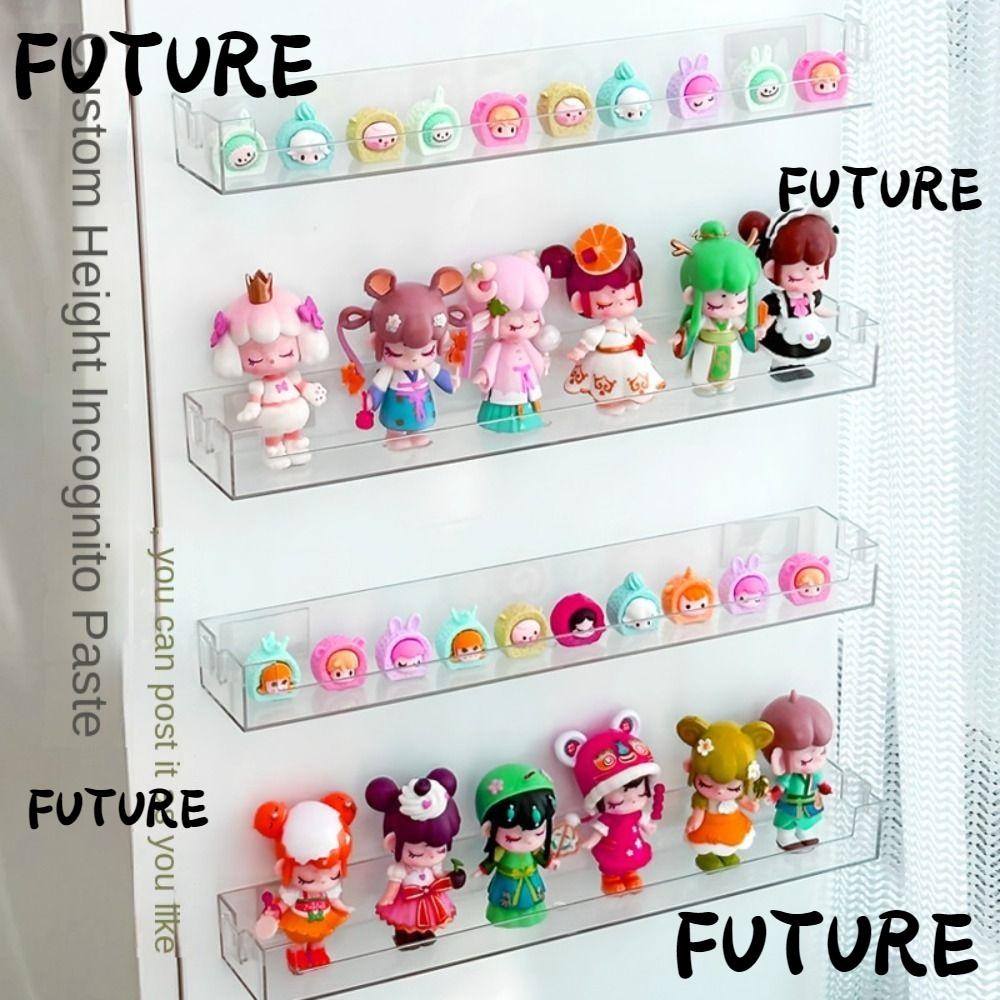 HL-FUTU Pop Mart Display Rack, Transparent Wall Mounted Figurine ...