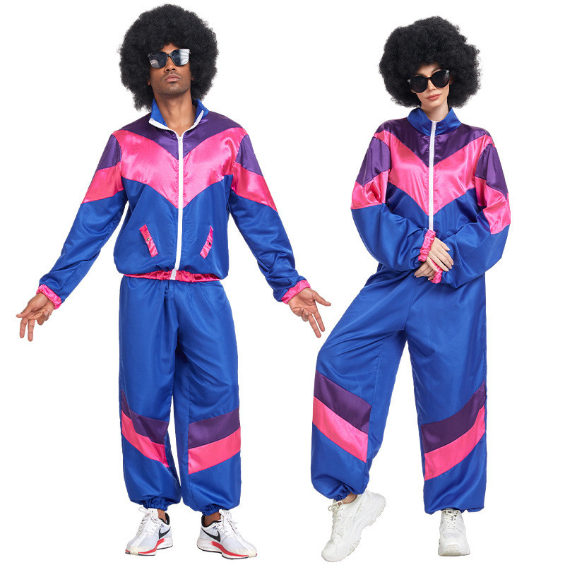 Halloween Retro Disco 70s Couple Costume Hippie Prom Hip Hop cosplay ...