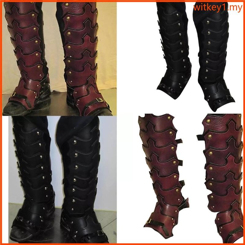 WIT Medieval Knight Retro Armor Boot Cover Medieval Boot Covers Men ...