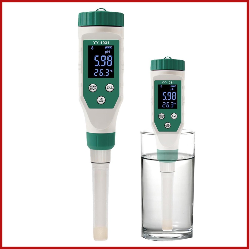 pH Meter Smart Water pH Tester Temperature Meter Food pH Reader ...