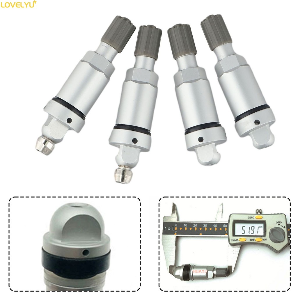 hot| 4pc TPMS aluminum Valve Stem Service Kit Replacemen for Tire ...