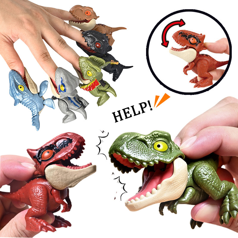 Finger Biting Dinosaur Movable Limb Simulation Animal Model Children's ...