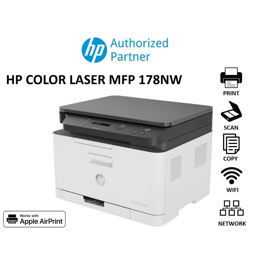 HP Color Laser MFP 178nw Printer | Shopee Malaysia