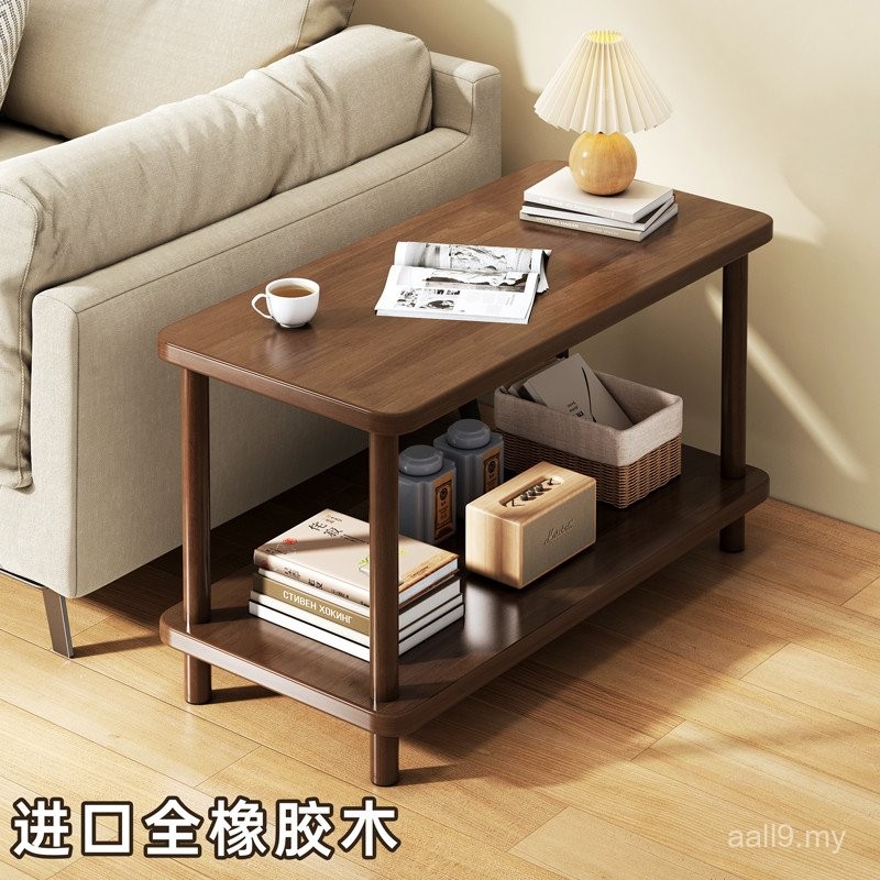 Meja sisi sofa Meja kopi kayu padat Ruang tamu yang boleh ditanggalkan ...