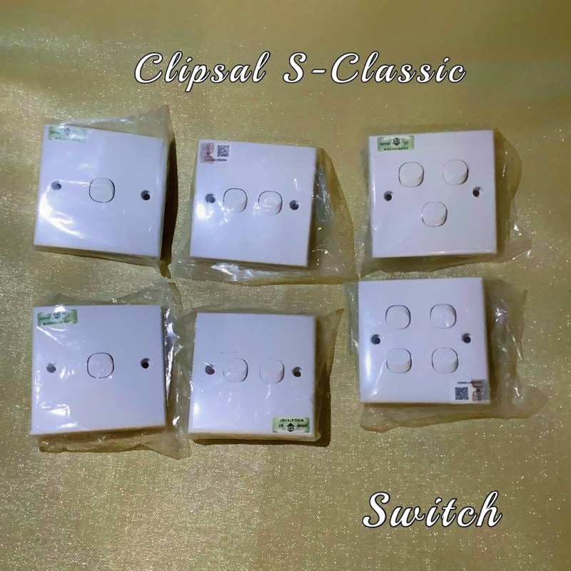 Clipsal S-Classic 1G1W / 1G2W / 2G1W / 2G2W / 3G1W / 4G1W | Shopee Malaysia