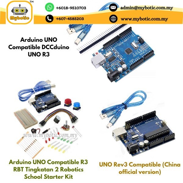 Arduino UNO Compatible DCCduino UNO R3 / UNO REV3 (CHINA VERSION) / Compatible R3 RBT Tingkatan ...