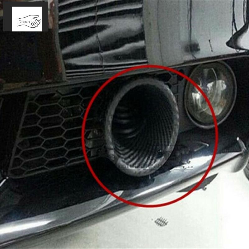 1 Set Car Front Bumper Turbo Air Intake Pipe Turbine Funnel Kit Carbon ...