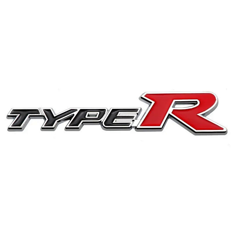 3D Metal Type S Type R Car Front Grill Rear Trunk Emblem Badge Sticker ...