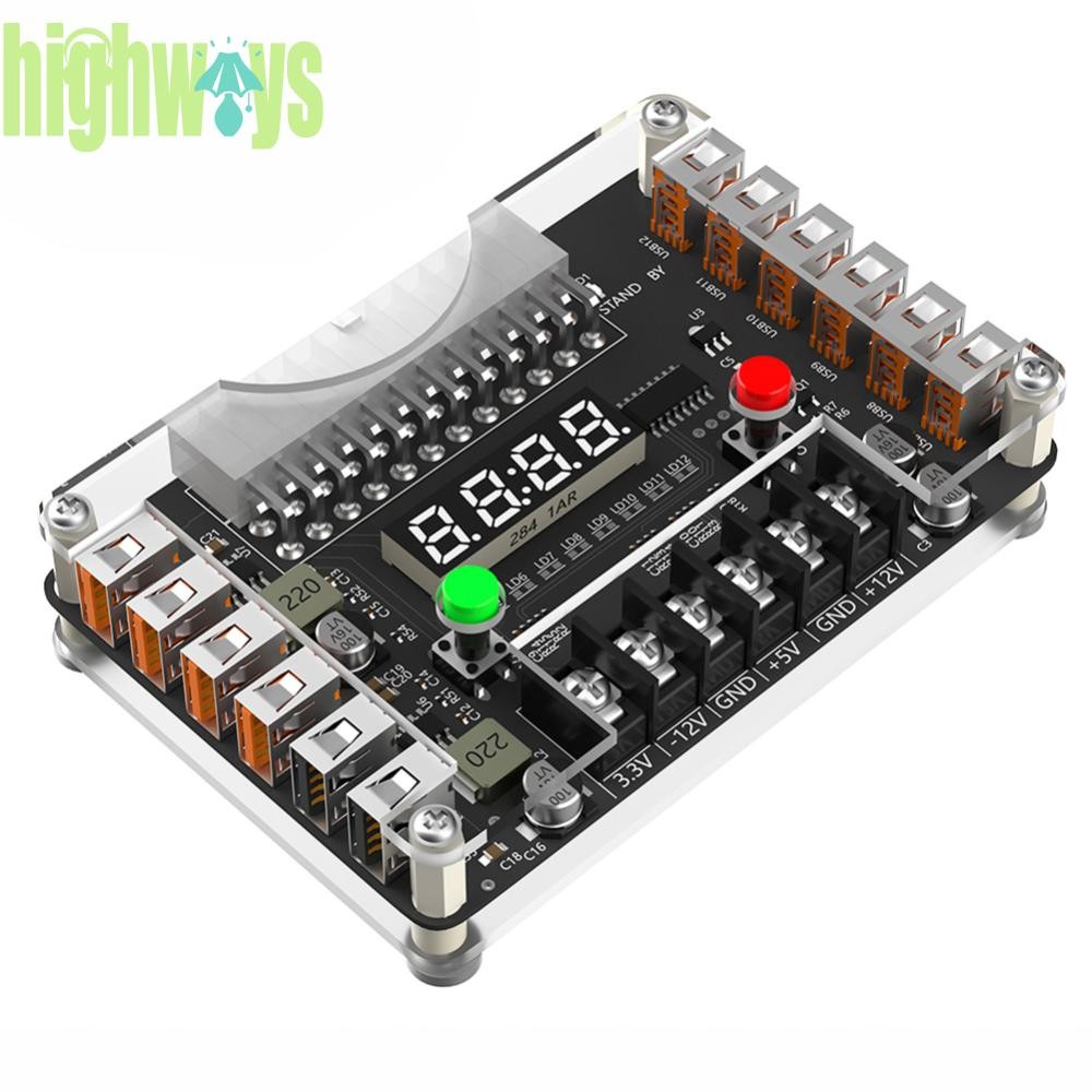 12 Ports USB 3A 3.3V 5V 12V -12V Output Voltage ATX Power Breakout ...