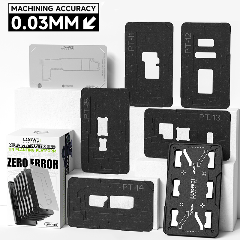 LUOWEI LW-PT01 Middle Frame BGA Reballing Stencil Platform For Phone X ...