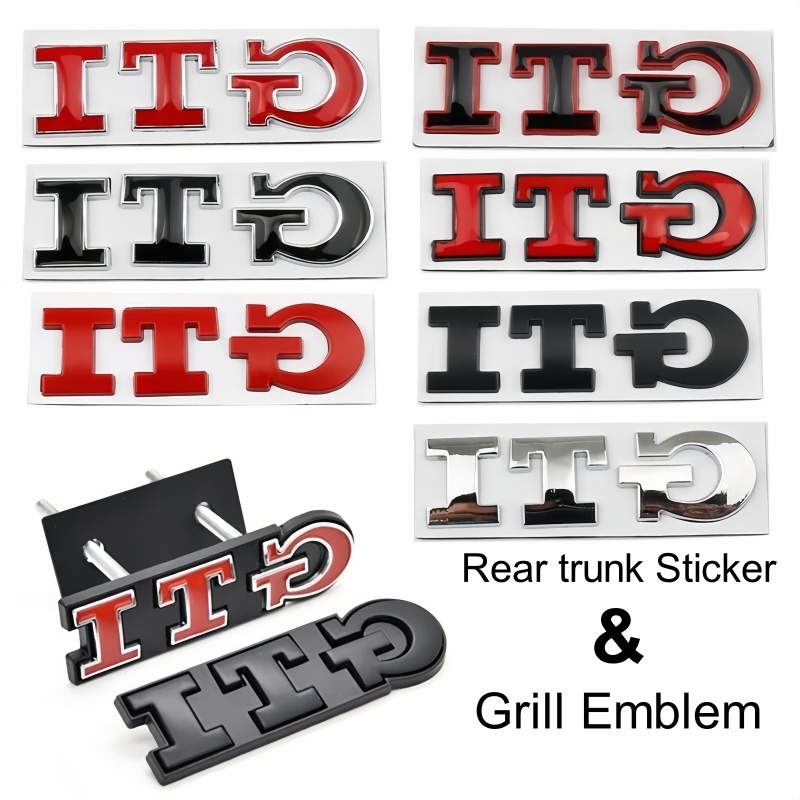 1pcs 3D Metal Car Fender Stickers Decals Front Hood Grill Emblem for ...