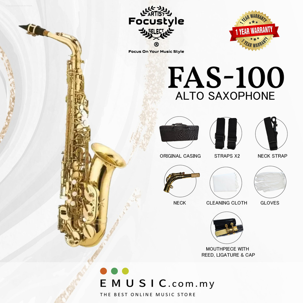 Focustyle FAS-100 Alto Saxophone (FAS-100 / FAS100) | Shopee Malaysia