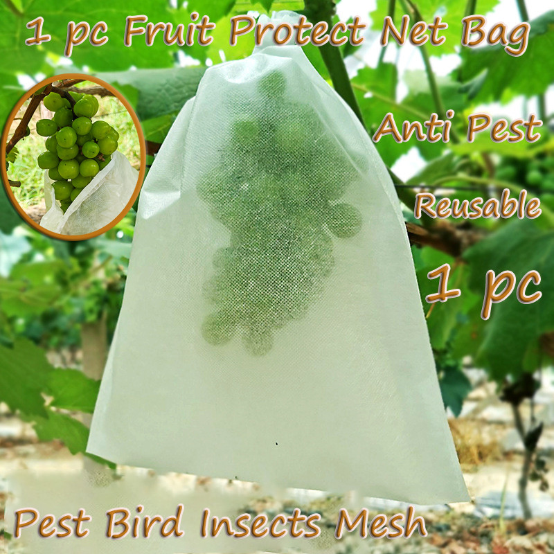 Fruit Protect Net Bag Anti Pest Grape Vegetable Fruit Net Bag Pest Bird ...