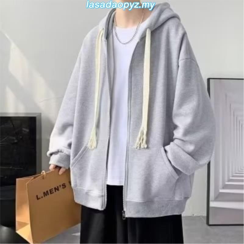 Sweatshirt Men Winter American Retro Jacket oversize Street Wear Autumn ...