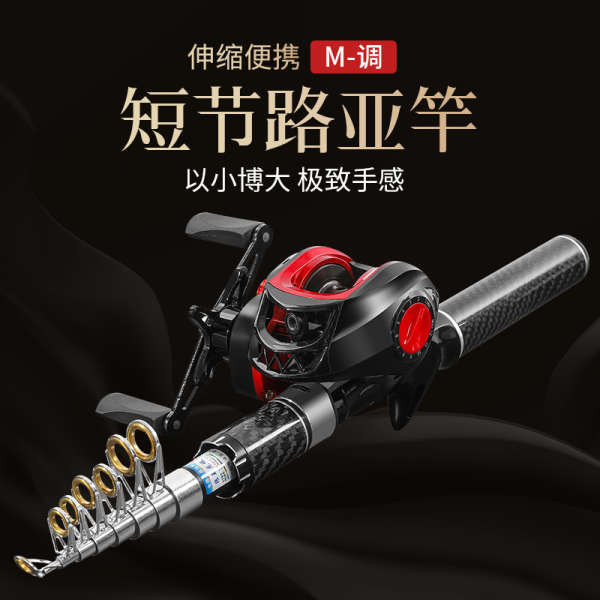 🔥 portable 🔥 Super Hard Ultralight fishing rod Handy mini small sea ...