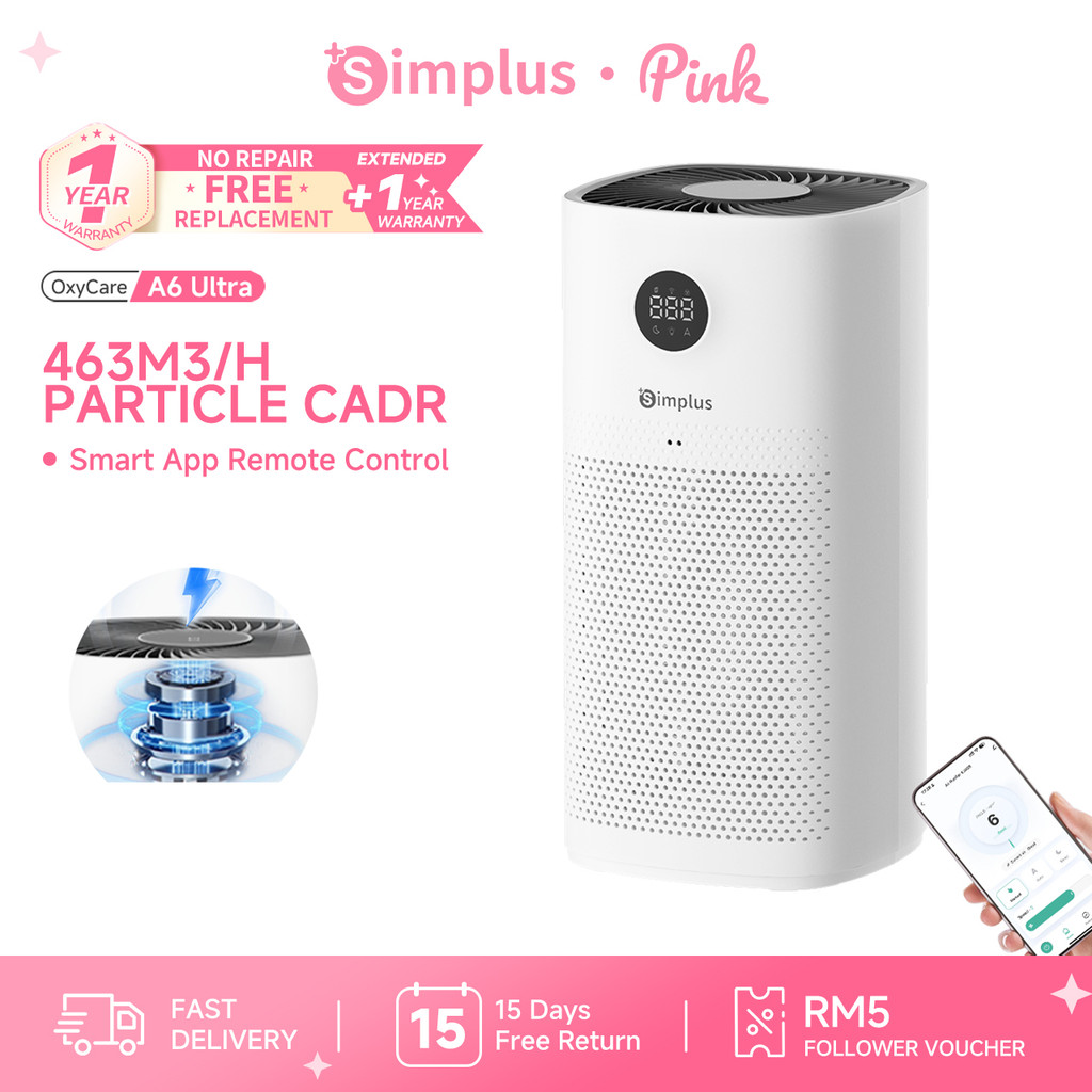 Simplus Pink Whole-House Air Purifier KQJH009 | Shopee Malaysia