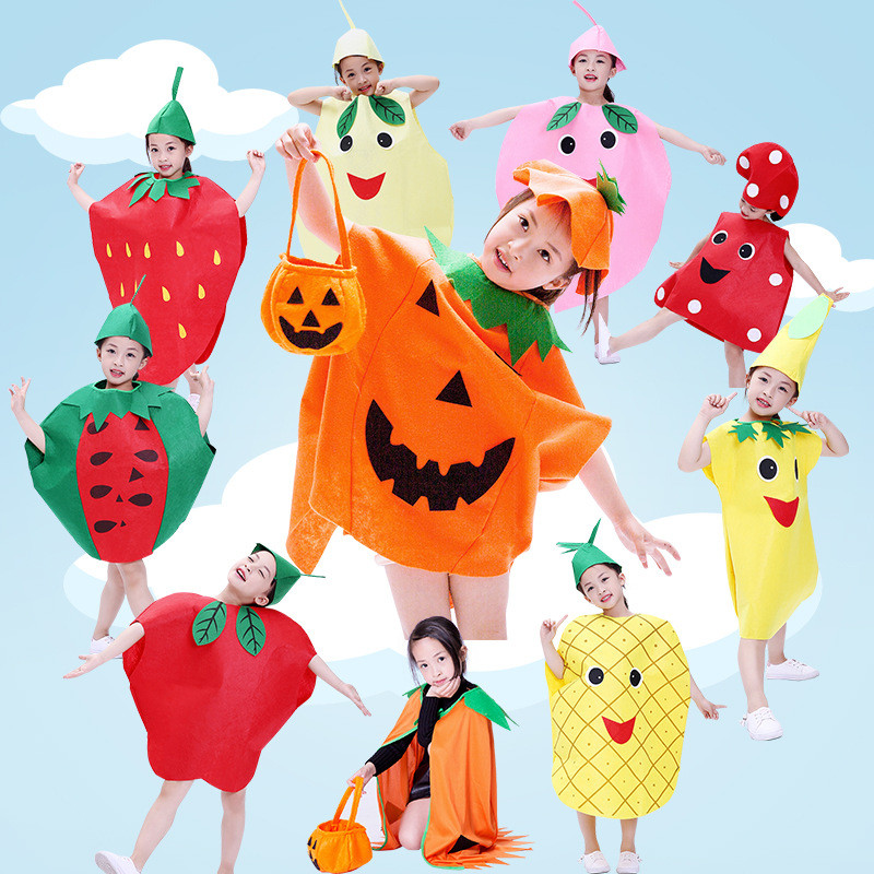 Children'S Campus Party Costumes Fruit Animal Vegetable Role Play ...