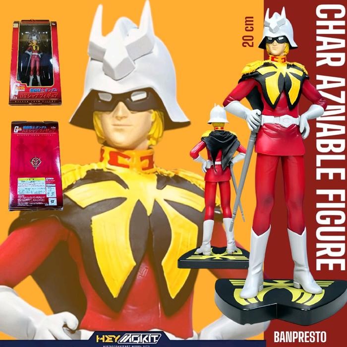 RARE BANPRESTO FIGURE CHAR AZNABLE ZAKU SAZABI GUNDAM PILOT ORIGINAL 20 ...