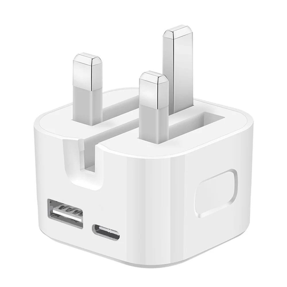 35W PD A+C 20W Quick Charging Dual Ports UK USB-C Power Adapter for PD ...