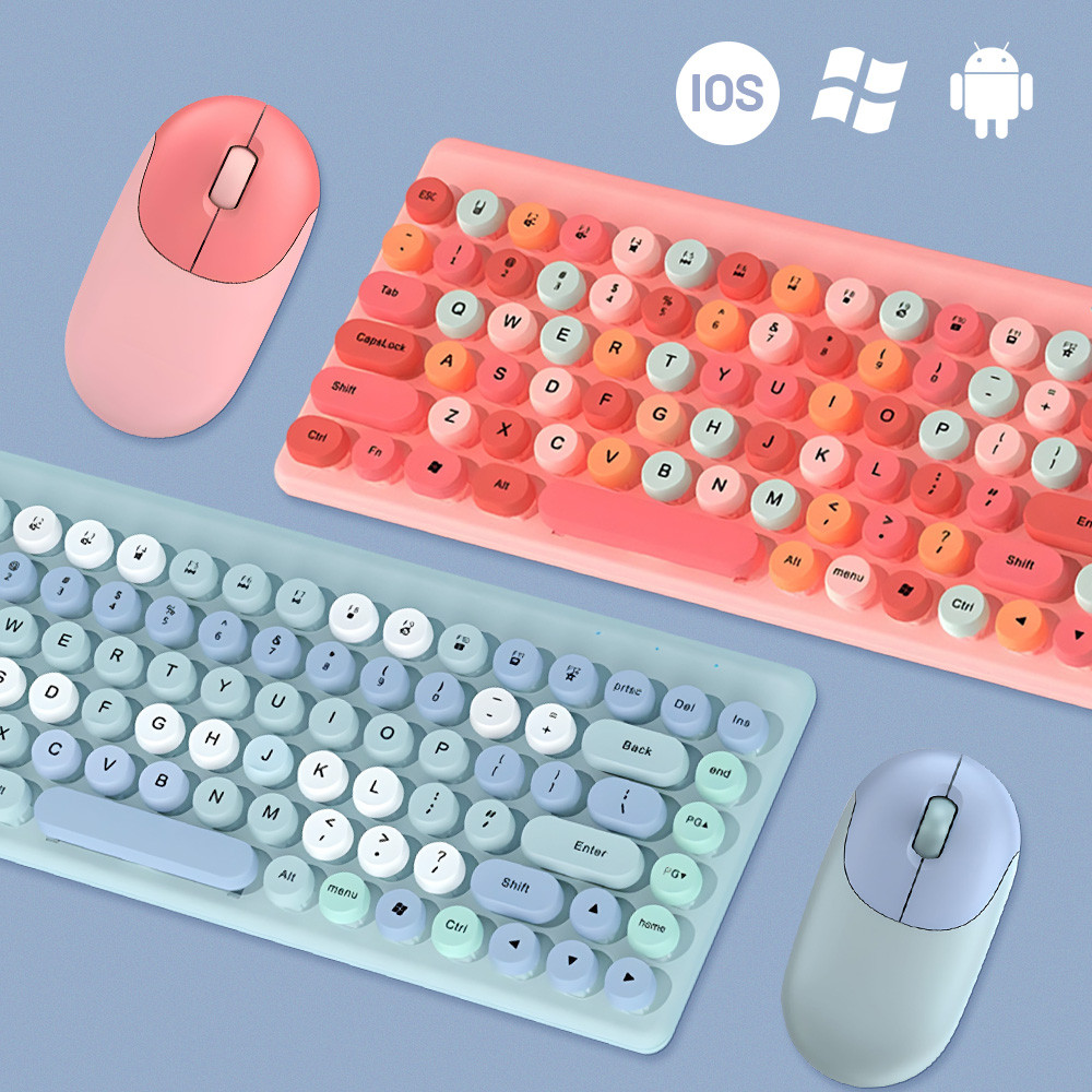 Office Wireless Keyboard Sensitive Touch Sensation Dopamine Color ...