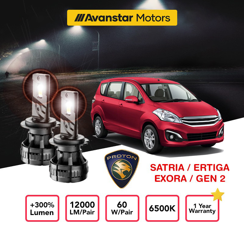 [PROTON] Satria/Ertiga/Exora/Gen2 1 Year Warranty Car LED Headlight ...