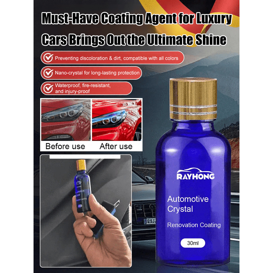【Original Genuine】[Luxury Car] Car Gloss Crystal Coating Liquid Rayhong ...