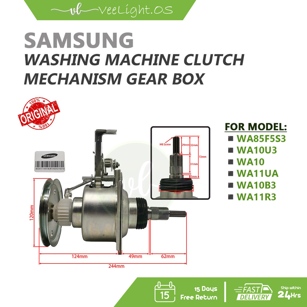 Samsung Clutch Mechanism Gear Box Washing Machine 17kg DC97-14818A ...