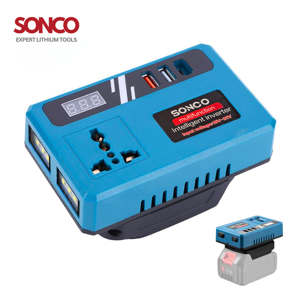 SONCO Portable Power Inverters for 20V Battery Inverter 20v to 220v ...