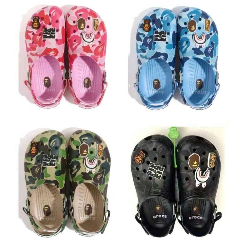 Crocs Sandals for men and women Unisex Couple green Blue Pink Black ...