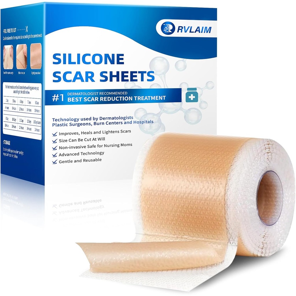 Lembaran Parut Silikon Rvlaim, Pita Parut Silikon(1.6” x 60” Gulung 1 ...