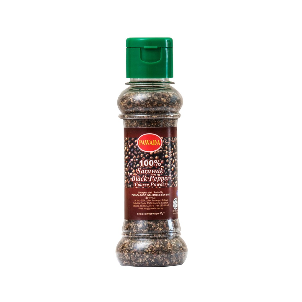 PAWADA BLACK PEPPER POWDER COARSE 60G (ORIGINAL SARAWAK) | Shopee Malaysia