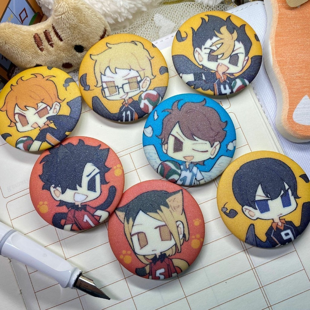 Spot goods Volleyball Teenager Badge Kageyama Feixo Tsukishima Firefly ...