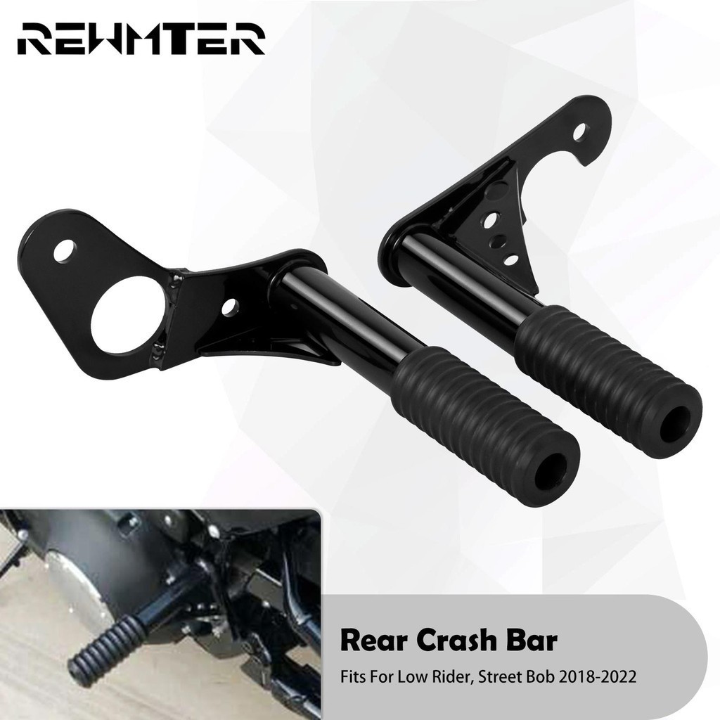 Motorcycle Black Rear Passenger Peg Crash Bar Highway Engine Guard ...