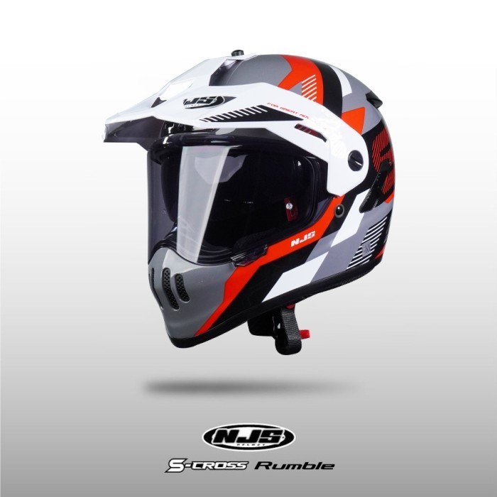 Njs S-Cross Rumble - Full Face Helmet | Shopee Malaysia