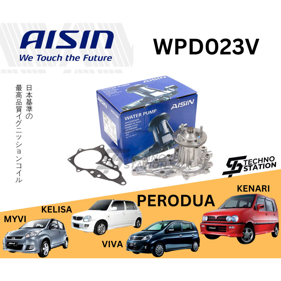 Aisin Heavy Duty Engine Water Pump WPD023V for Perodua Myvi Kelisa Viva Kenari OE Number:16110 ...