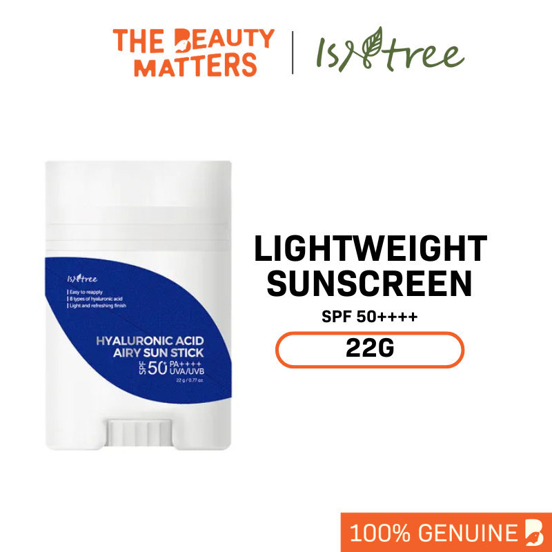 Isntree Hyaluronic Acid Airy Sun Stick (22g) - lightweight SPF for oily ...