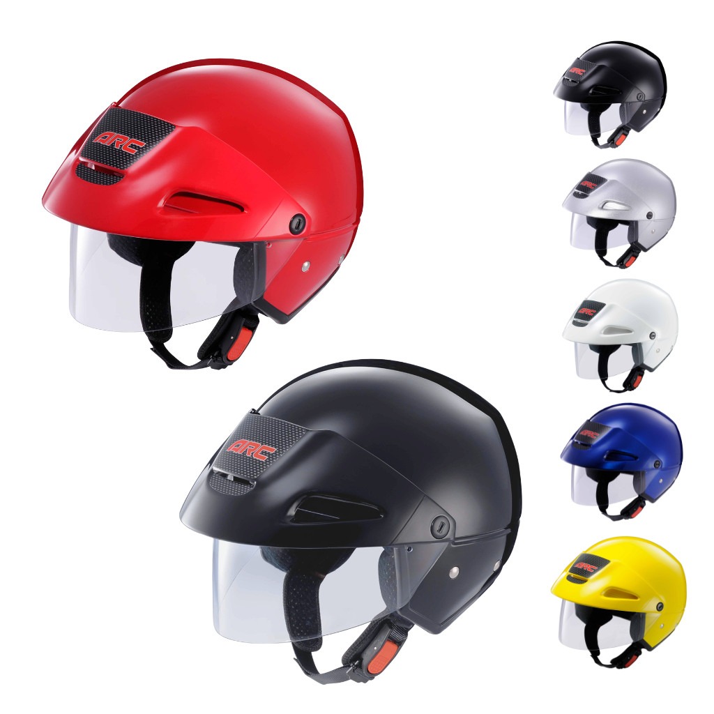 ARC Helmet AF6 (Half Open Face Helmet) | Shopee Malaysia