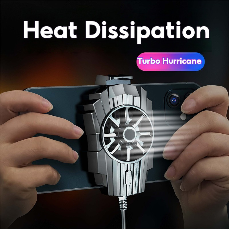 Silent second cooling mobile phone radiator back clip fast cooling ...