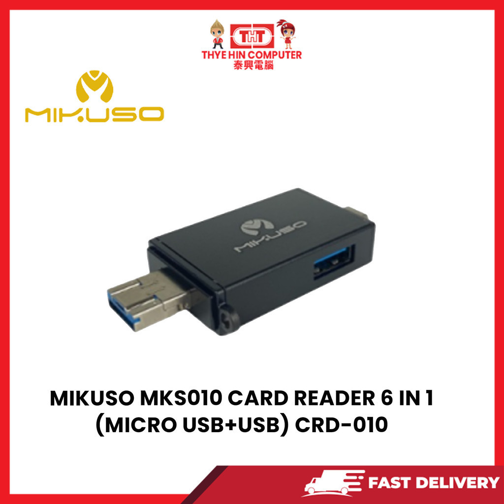 MIKUSO MKS010 CARD READER 6 IN 1 (MICRO USB+USB) CRD-010 | Shopee Malaysia
