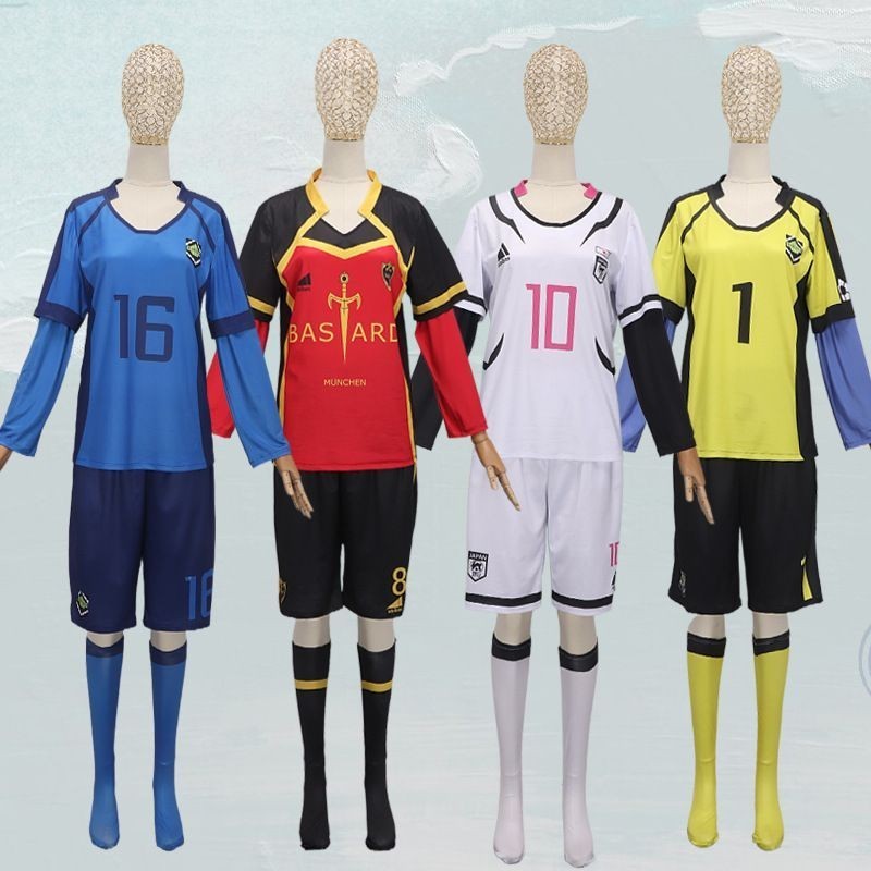 Anime Blue Lock Bastard Munchen Cosplay Costume Blue Prison Jersey Cos ...